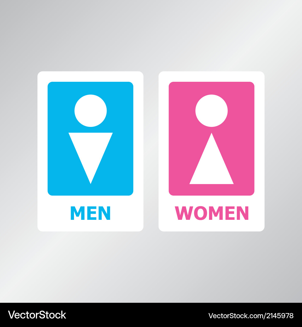 Restroom sign Royalty Free Vector Image - VectorStock
