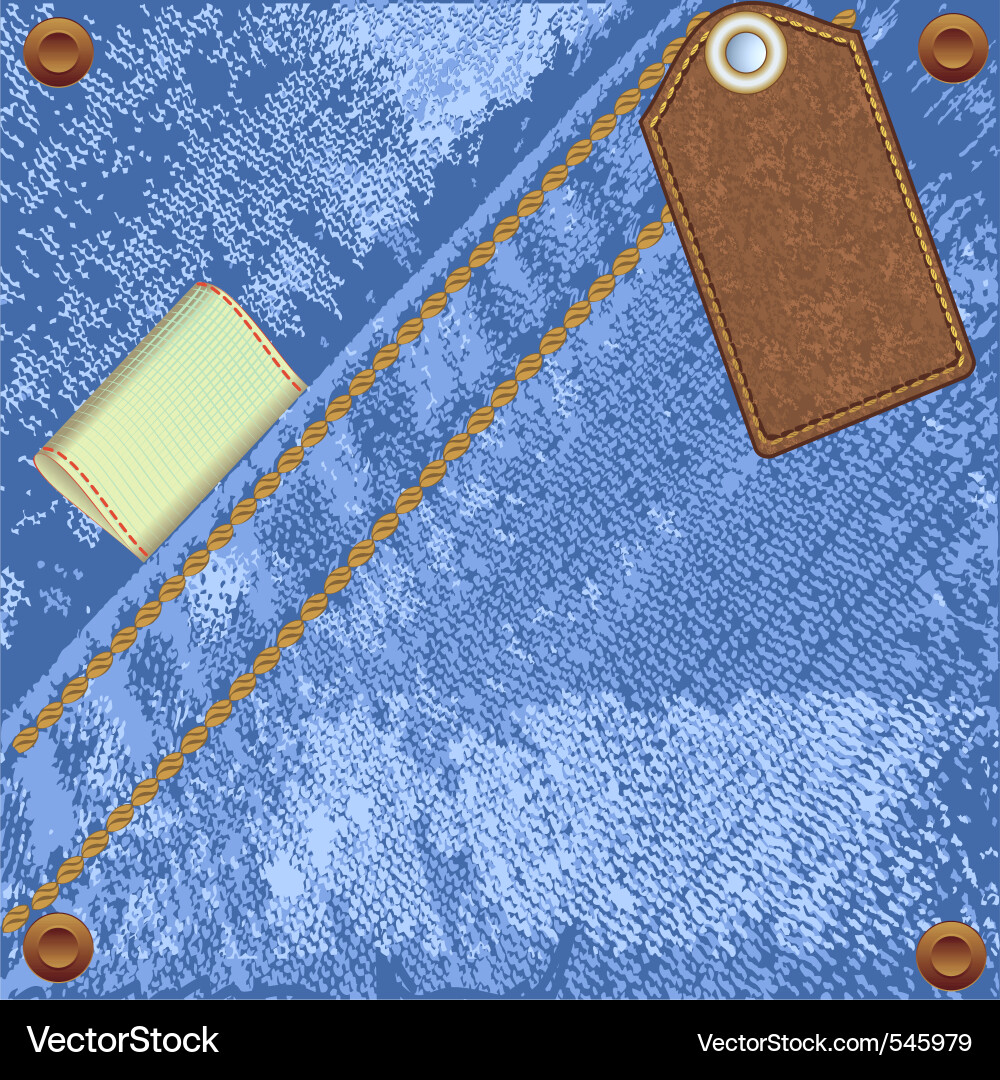 Denim jeans label Royalty Free Vector Image - VectorStock