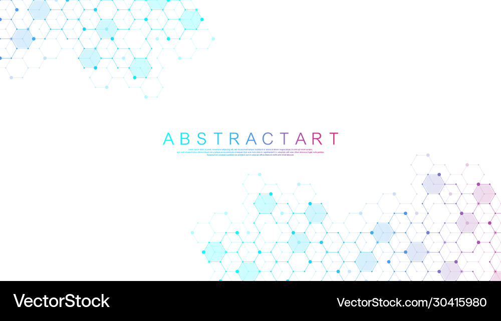 Abstract medical background dna research molecule Vector Image