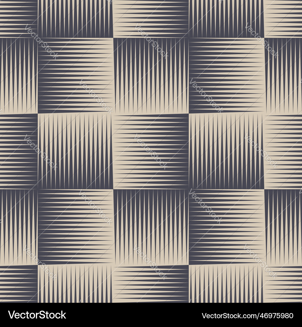 Different squares with hatching seamless pattern Vector Image
