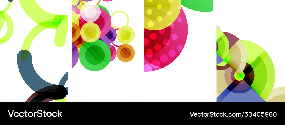 World of geometric elegance with abstract circle Vector Image