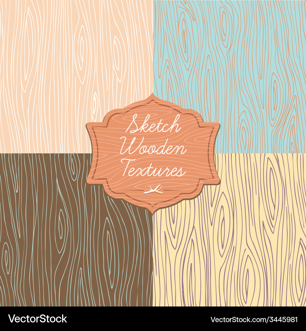 Art wooden texture with signboard Royalty Free Vector Image