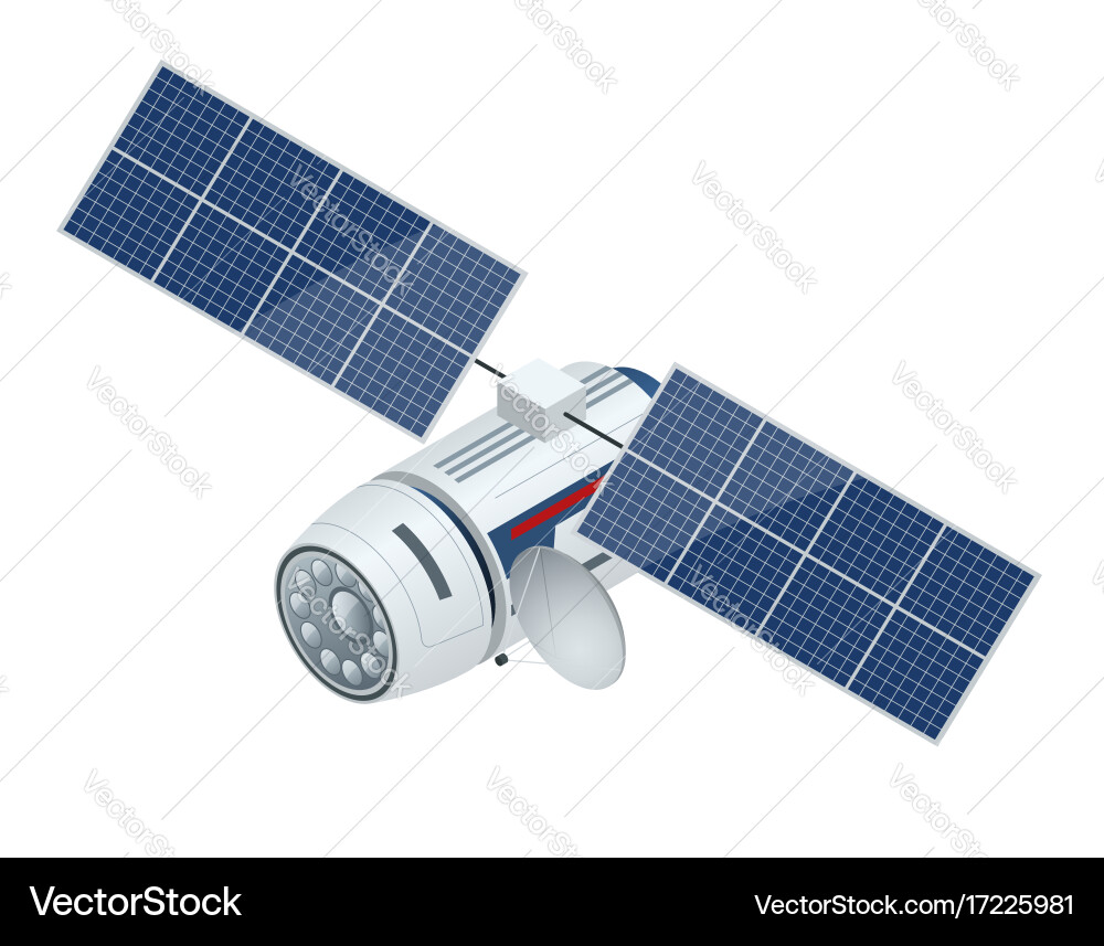 GPS Satellite System Royalty Free Vector Image