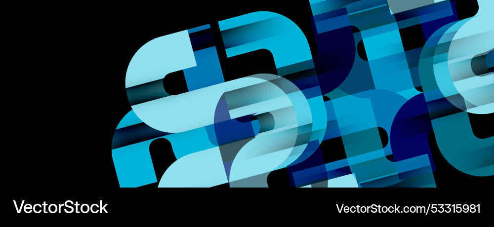 Lines abstract letter style design background Vector Image