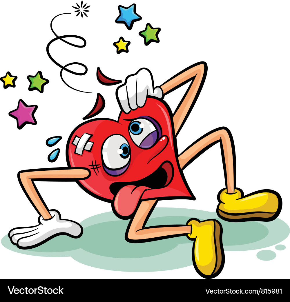 Wounded Heart Illustration Royalty Free Vector Image