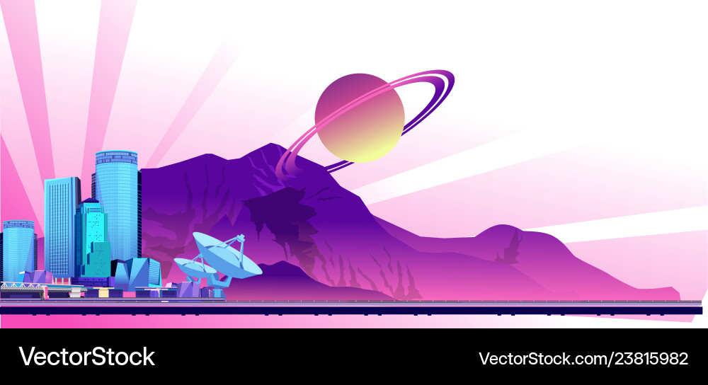 Abstract city banner Royalty Free Vector Image