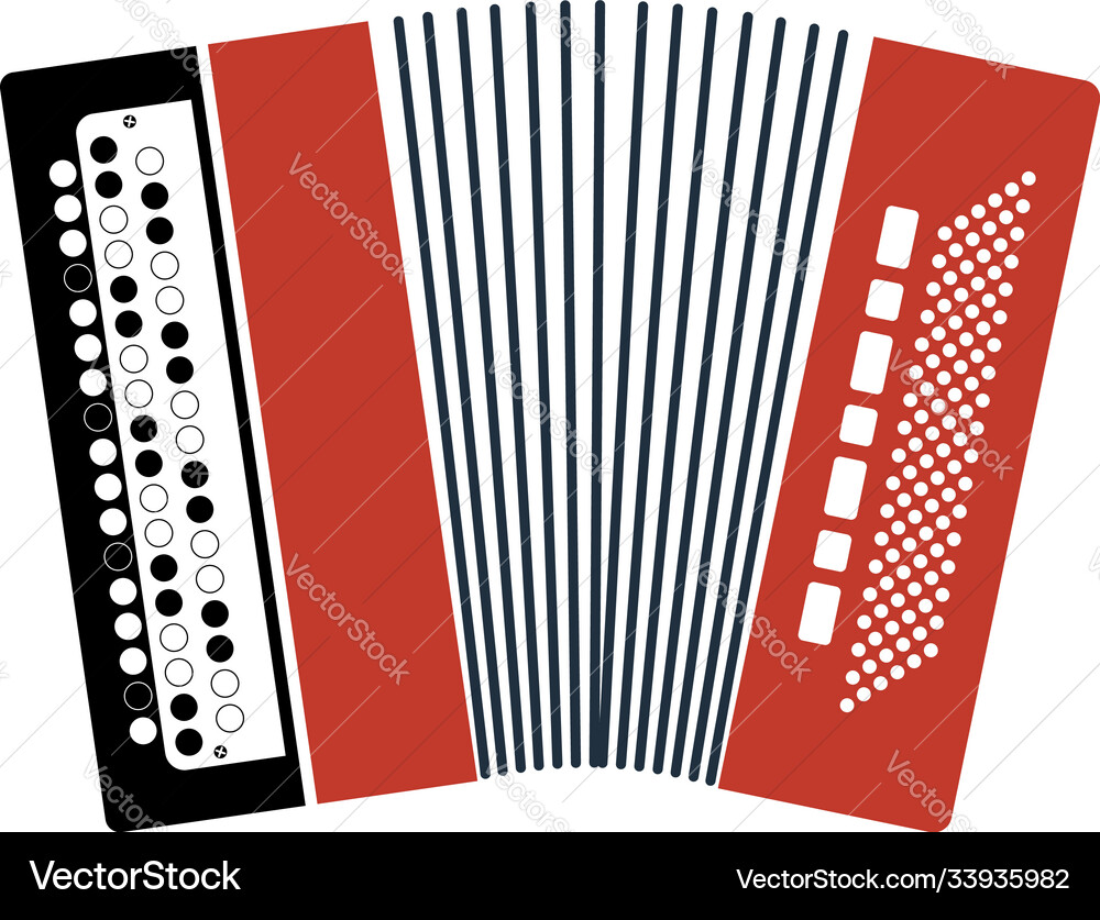 Accordion icon Royalty Free Vector Image - VectorStock