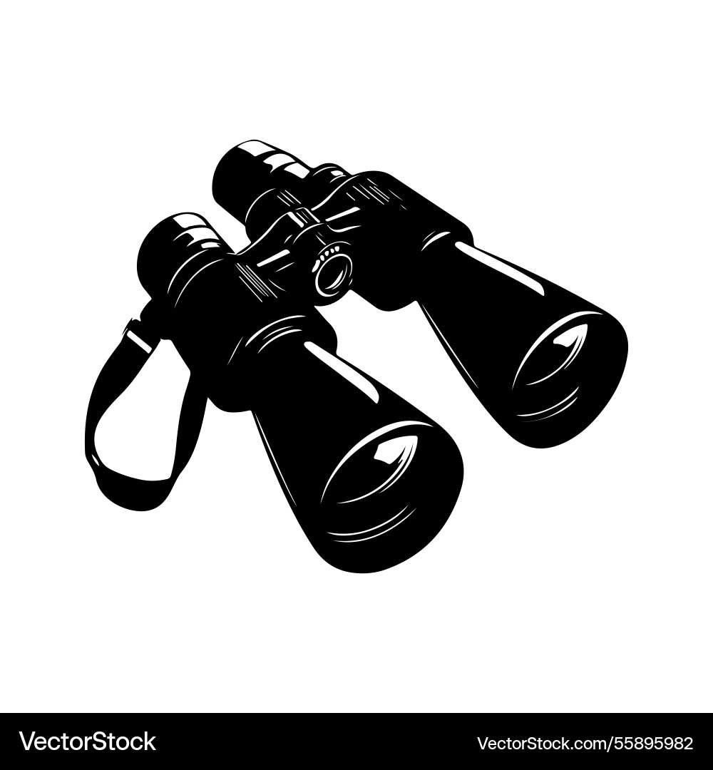 Binocular binoculars logo icon Royalty Free Vector Image