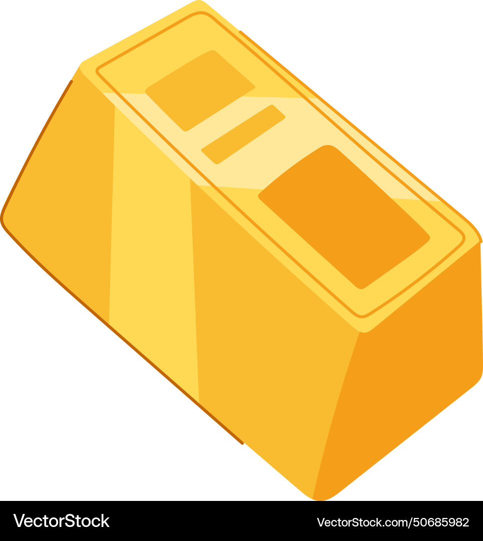 Fall gold bar cartoon Royalty Free Vector Image