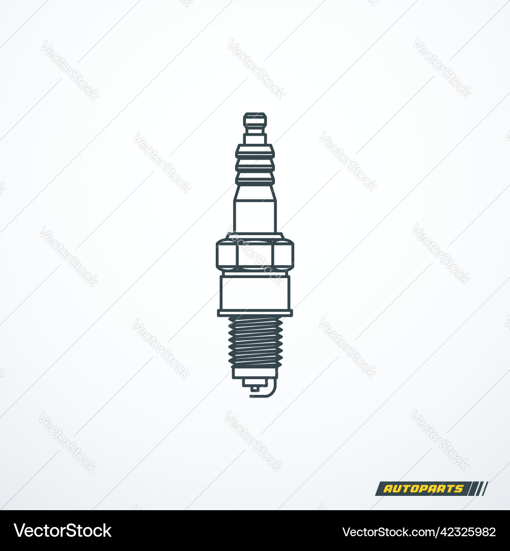 Plug spark icon Royalty Free Vector Image - VectorStock