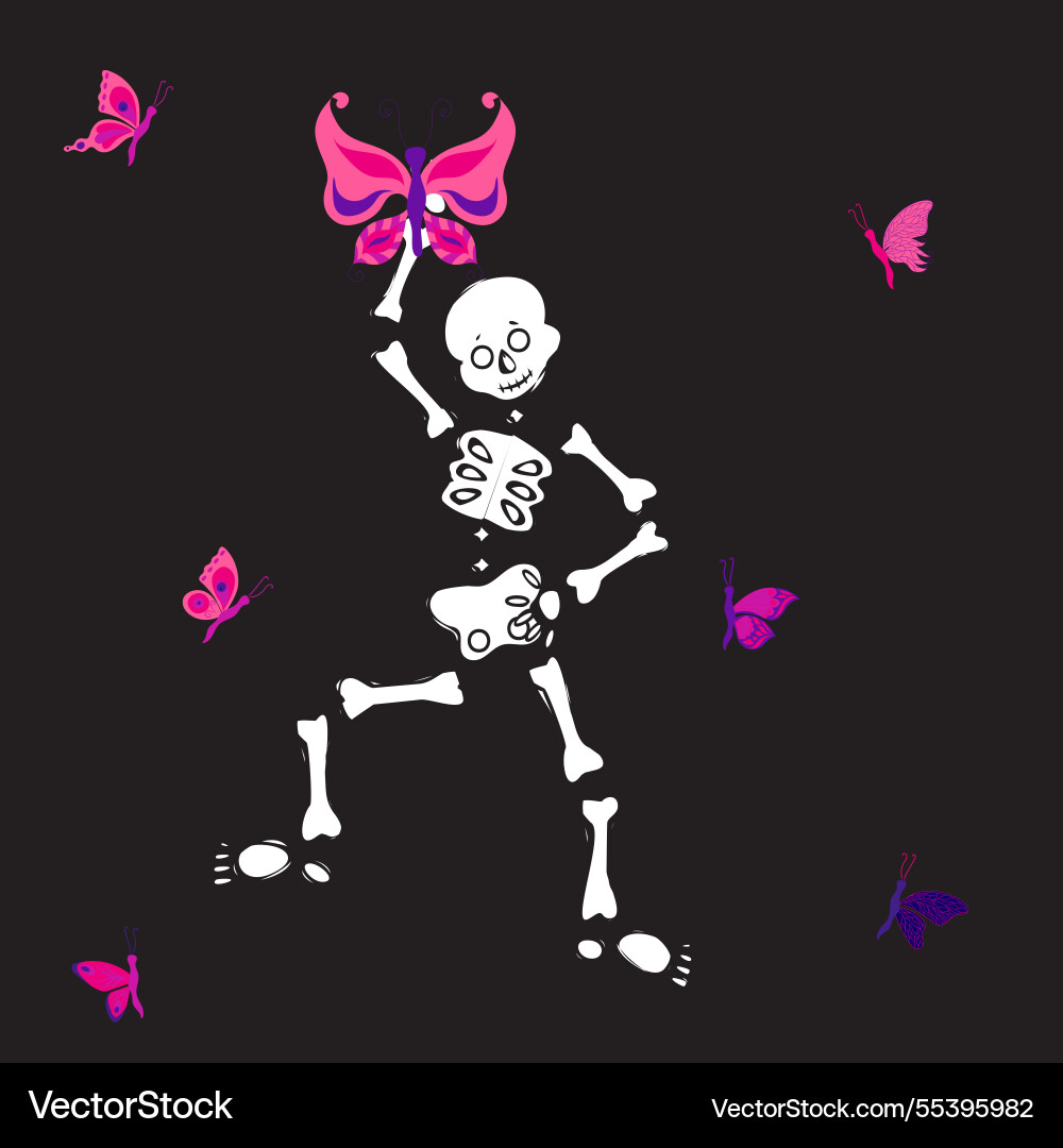 Skeleton 241024-6 Royalty Free Vector Image - VectorStock