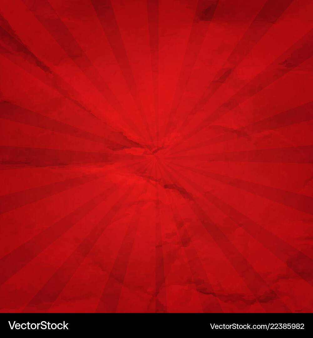 Vintage sunburst red paper Royalty Free Vector Image