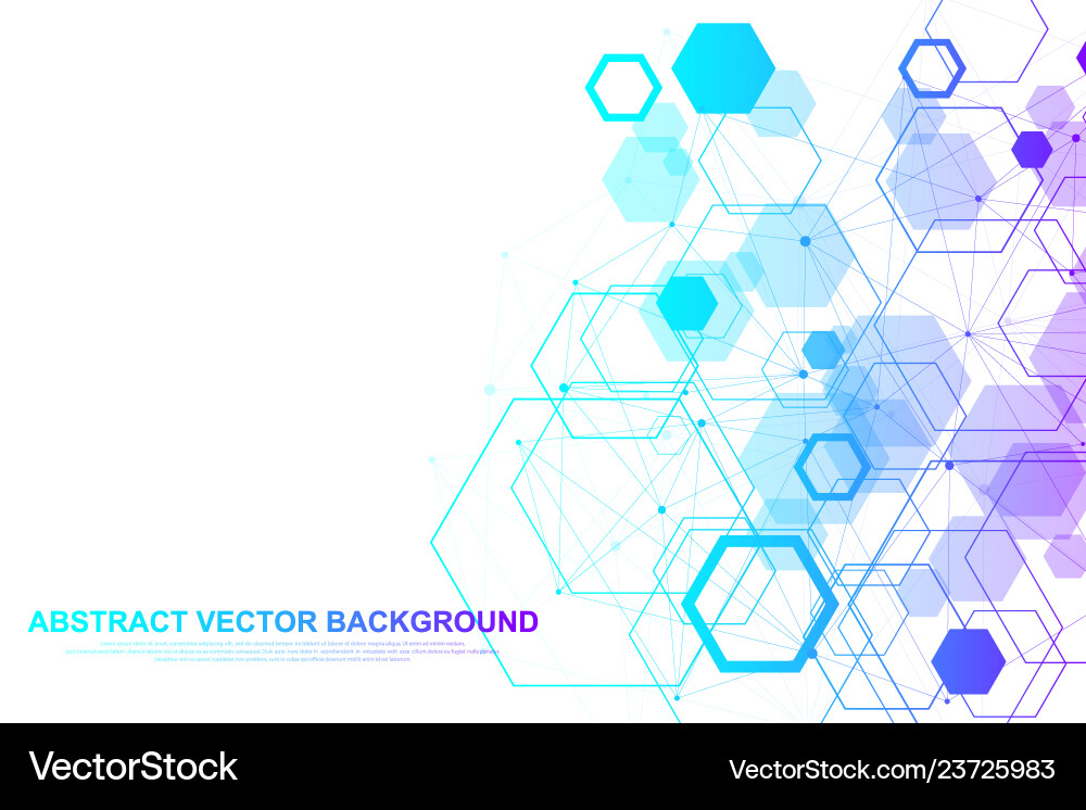 Abstract medical background dna research molecule Vector Image