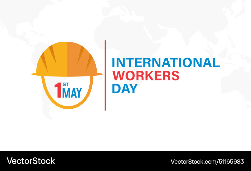 International workers day safe and healthy Vector Image