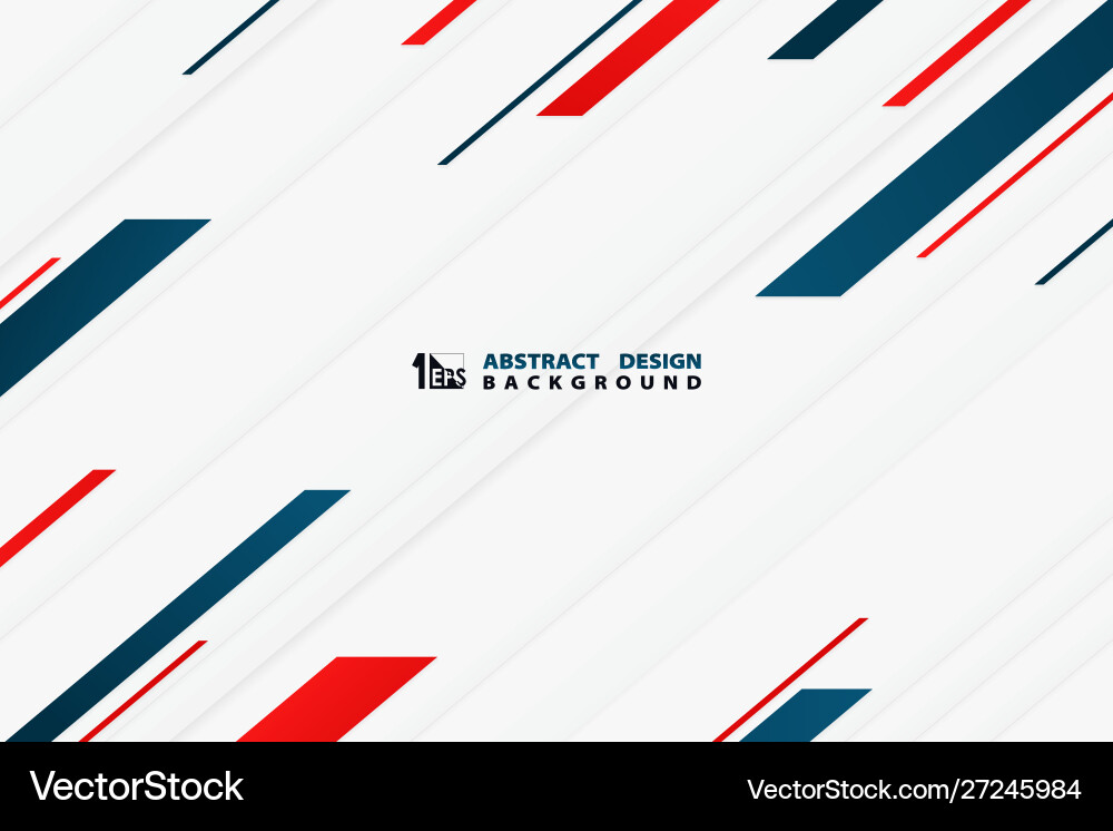 Abstract contrast tech blue with red colors Vector Image