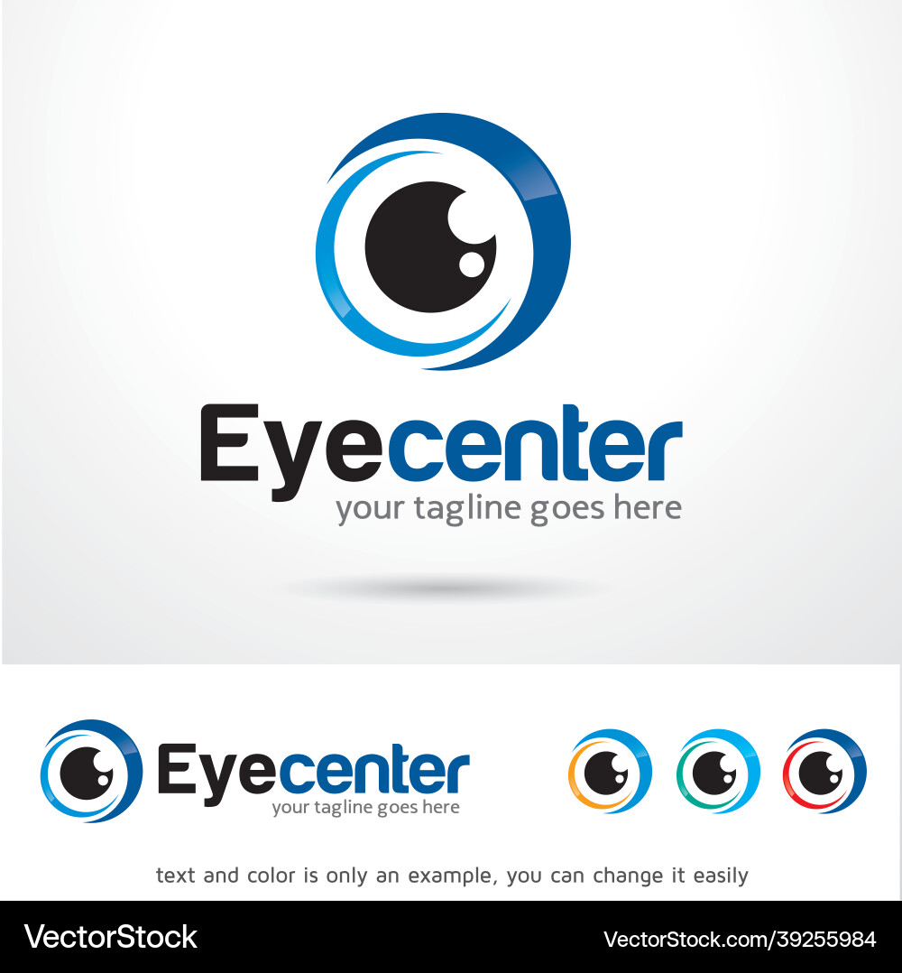 Eye logo template Royalty Free Vector Image - VectorStock