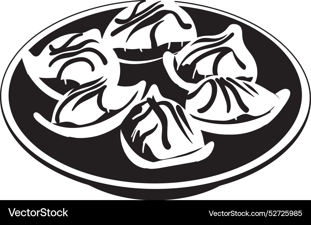 Dumplings exploring the world through flavorful Vector Image