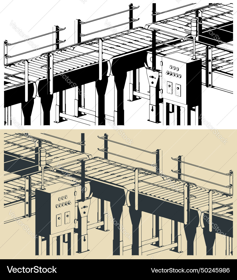 Sorting Belt Conveyor Vector Images (over 390)