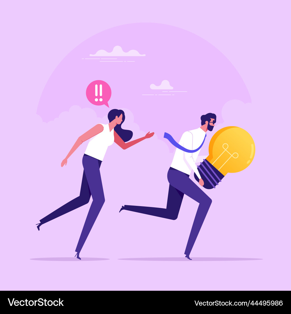 Concept of copyright infringement Royalty Free Vector Image