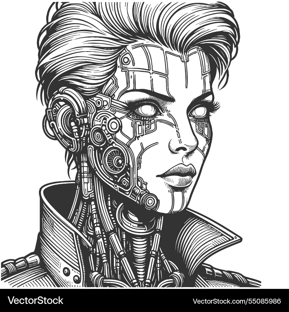 Cyborg Punk Vector Images (over 470)