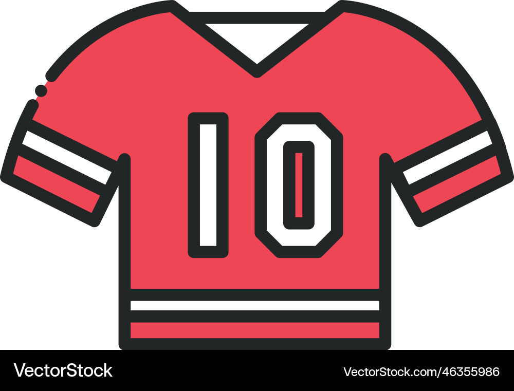 Jersey american football Royalty Free Vector Image