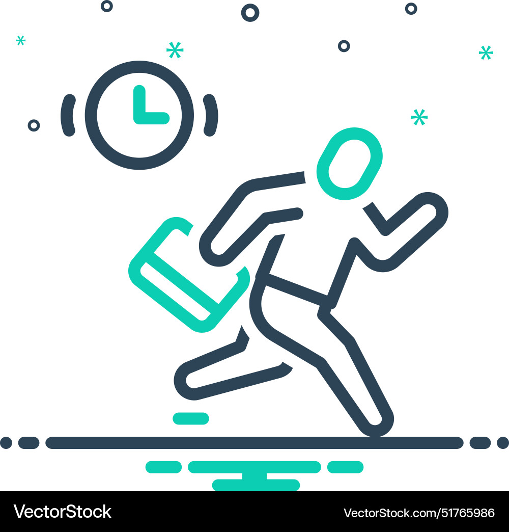 Late Royalty Free Vector Image - VectorStock