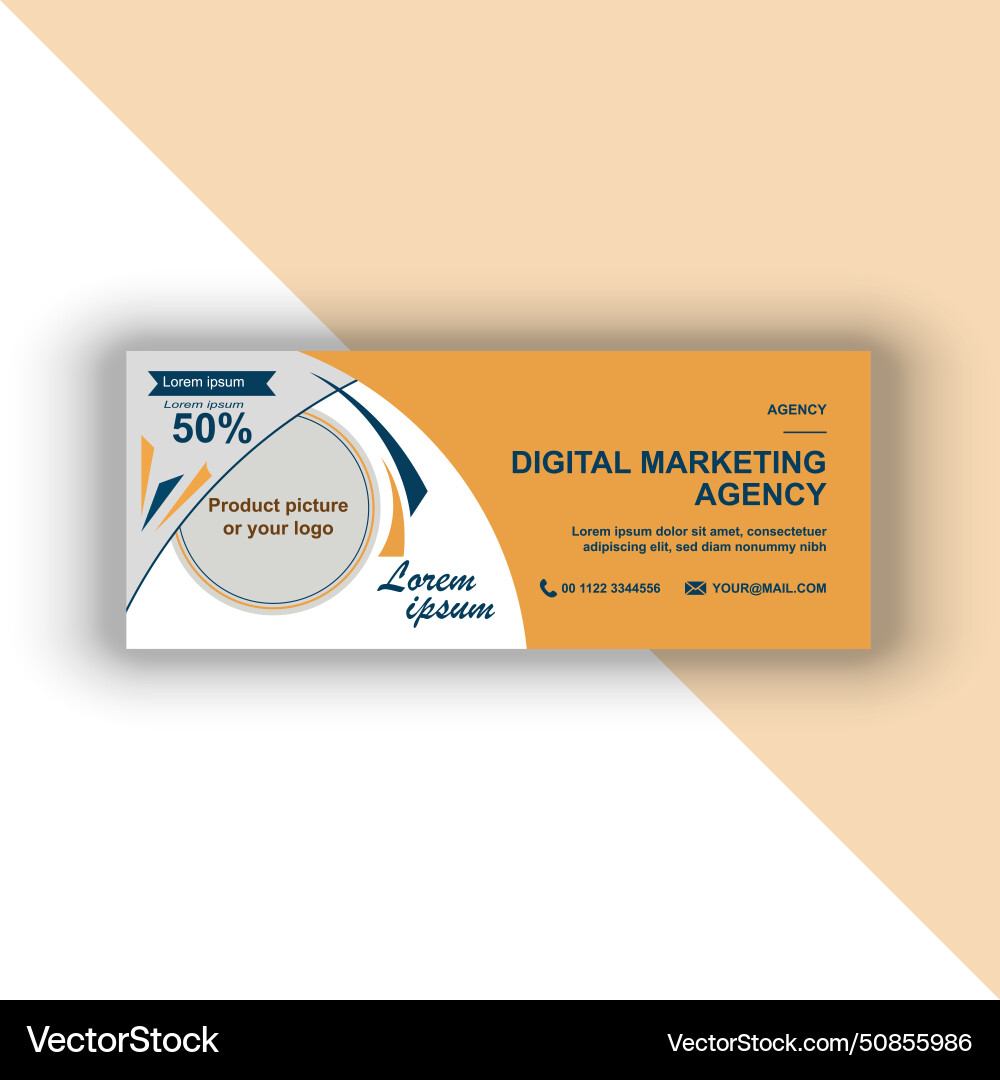 Marketing banner template Royalty Free Vector Image