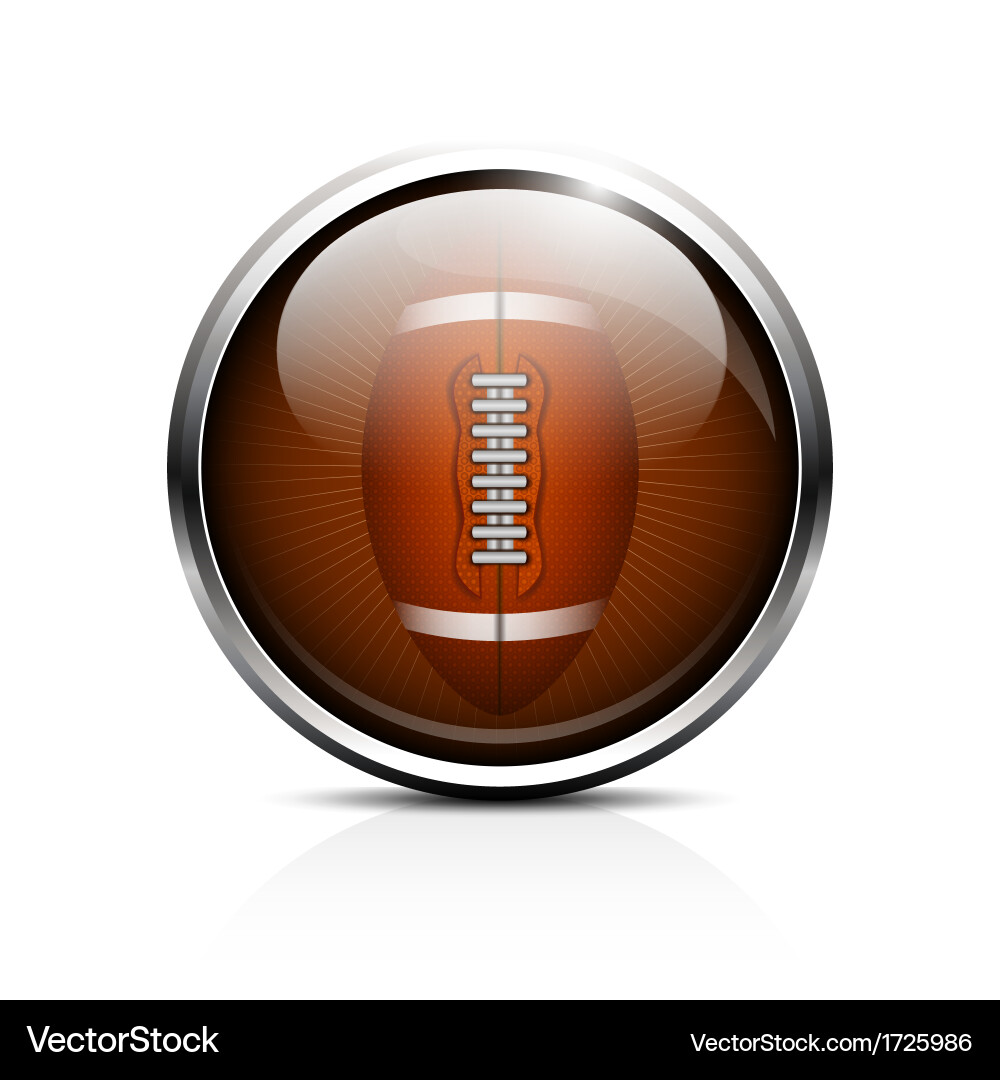 Rugby ball icon Royalty Free Vector Image - VectorStock