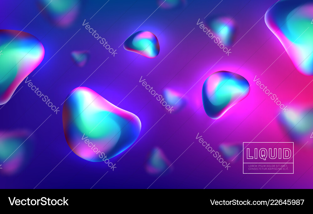 Liquid fluid background Royalty Free Vector Image