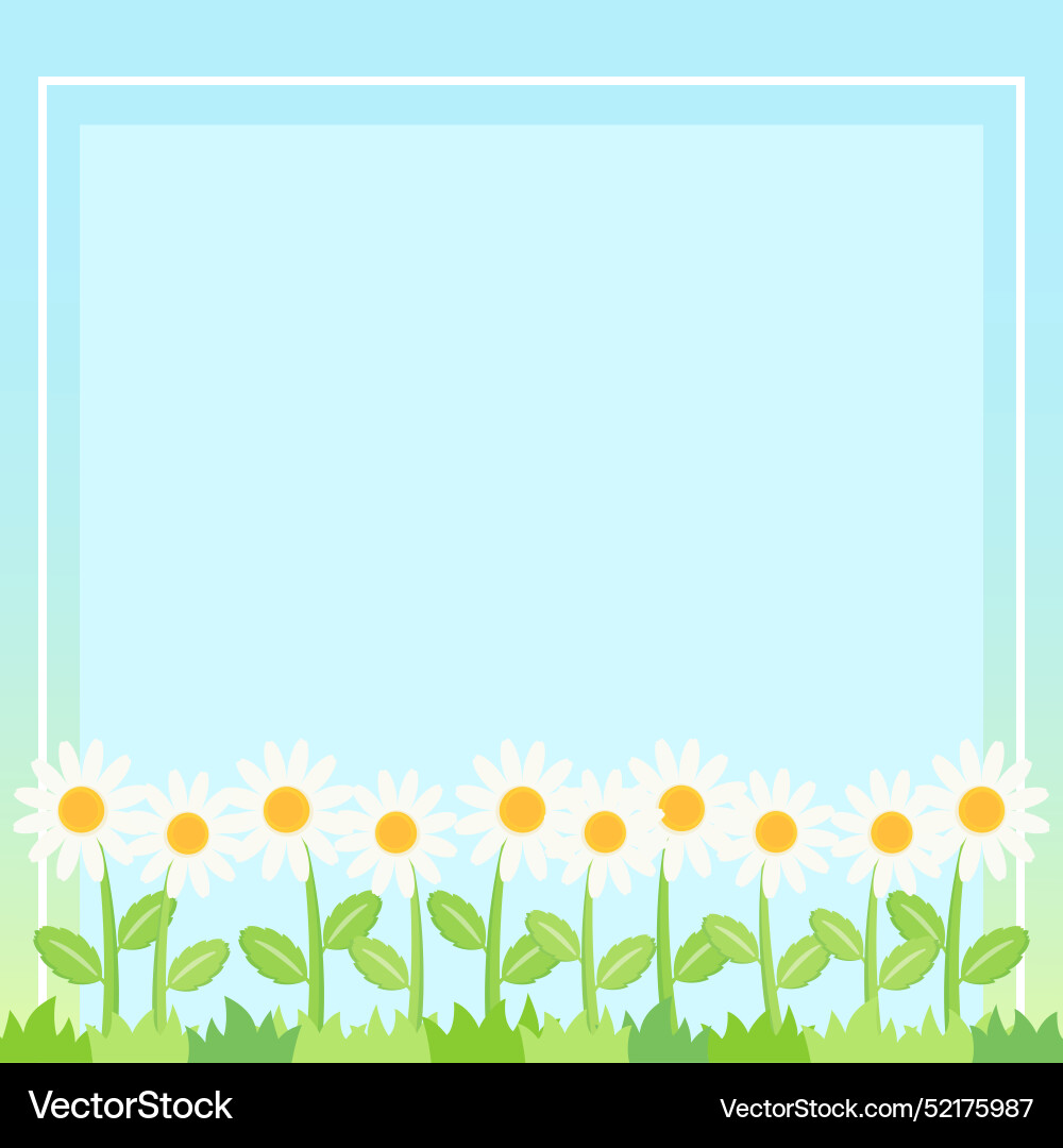 Little daisy frame 1 Royalty Free Vector Image