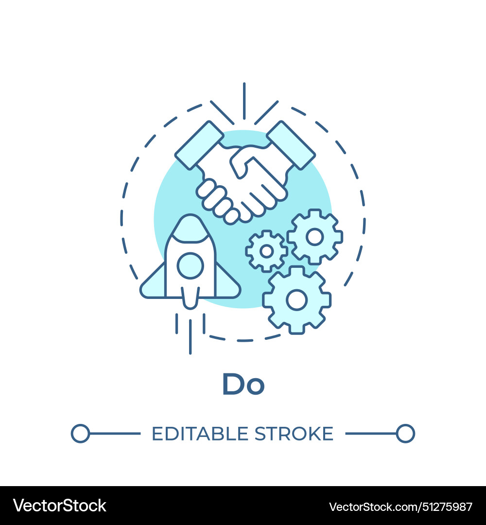 Weiches blaues Konzept-Symbol Lizenzfreies Vektorbild