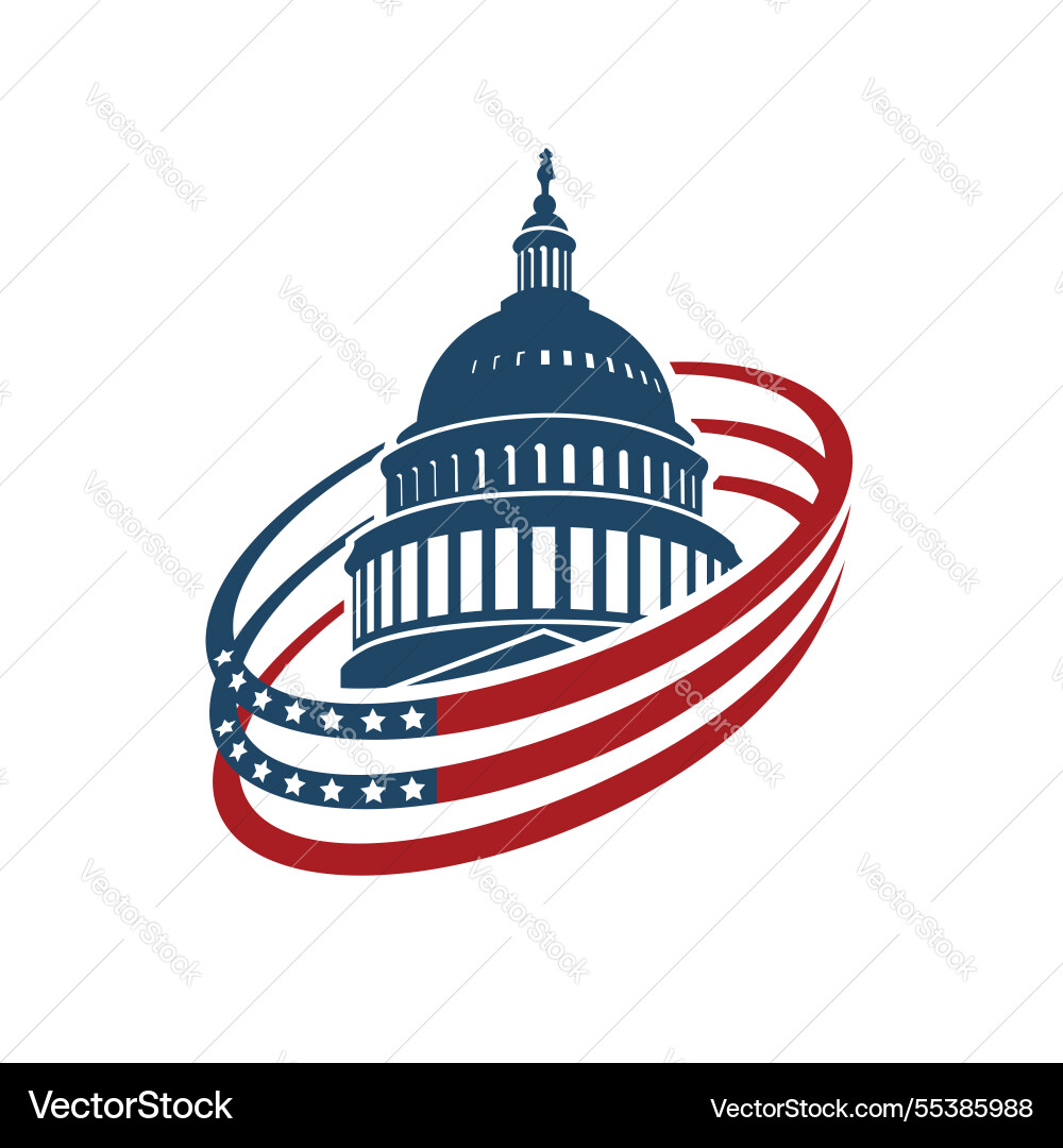Capitol building icon Royalty Free Vector Image
