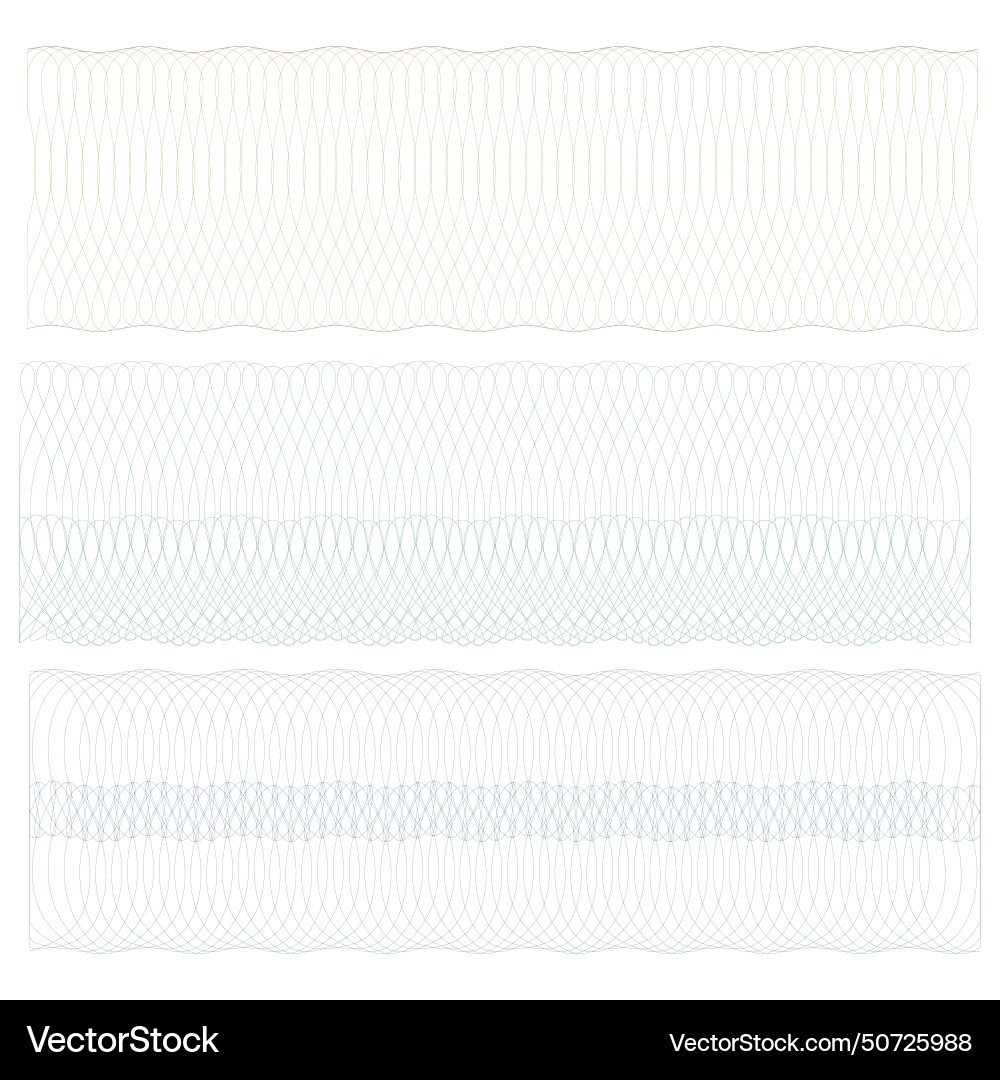 Watermark guilloche pattern Royalty Free Vector Image