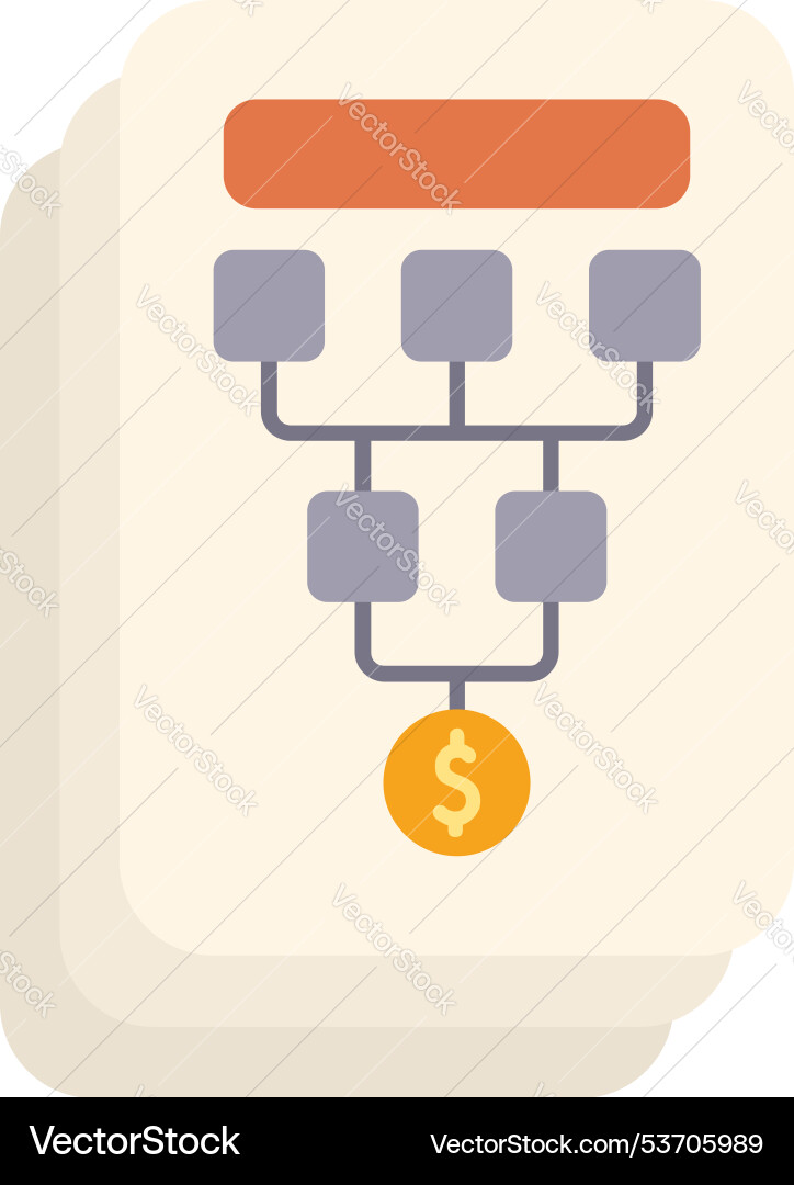 Document showing multilevel marketing business Vector Image