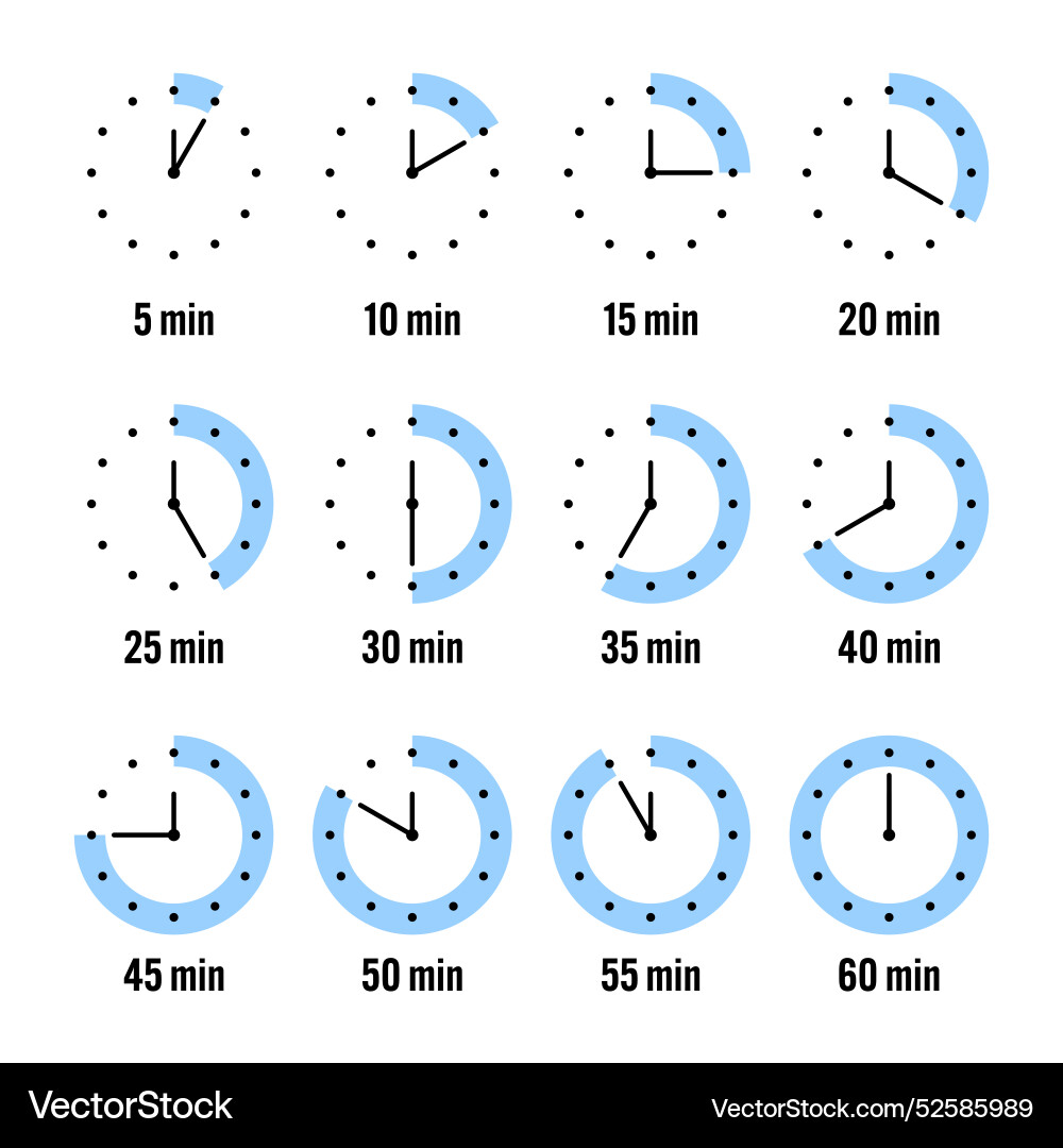 Simple stopwatch icons colorful chronometer time Vector Image