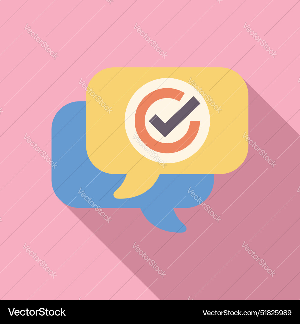 Speech bubble showing positive feedback Royalty Free Vector