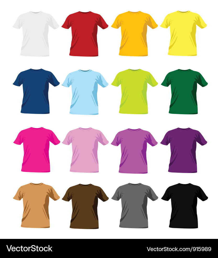 T-shirt templates Royalty Free Vector Image - VectorStock