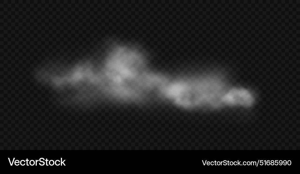 Creeping smoke effect design element Royalty Free Vector