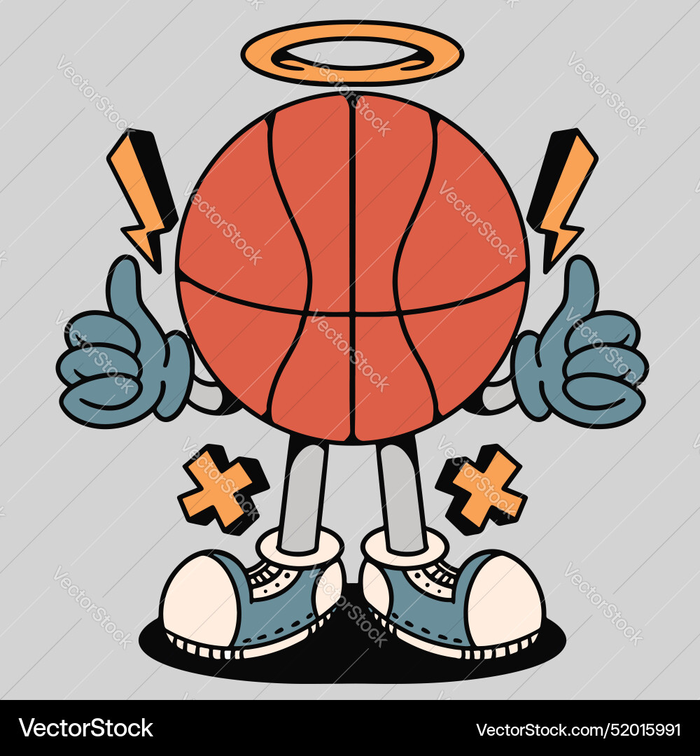 Basketball cartoon Royalty Free Vector Image - VectorStock