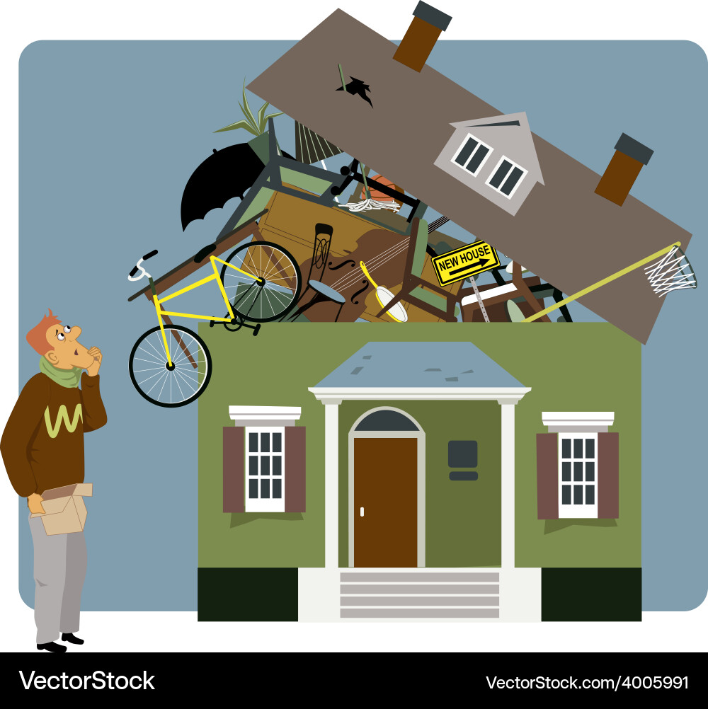 Moving House Chaos Royalty Free Vector Image Vectorstock