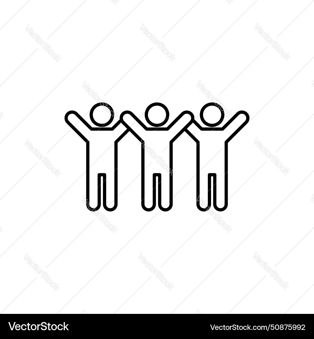 Celebration icon set celebrate happy teamwork Vector Image