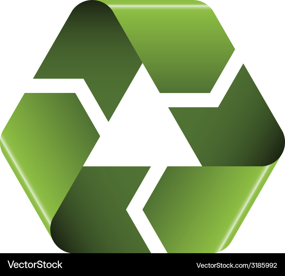 Circular Recycle Symbol Royalty Free Vector Image