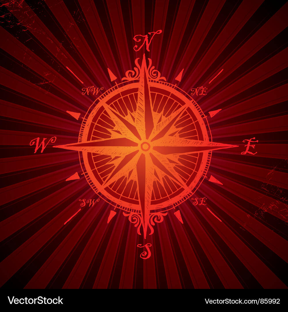 Compass rose Royalty Free Vector Image - VectorStock
