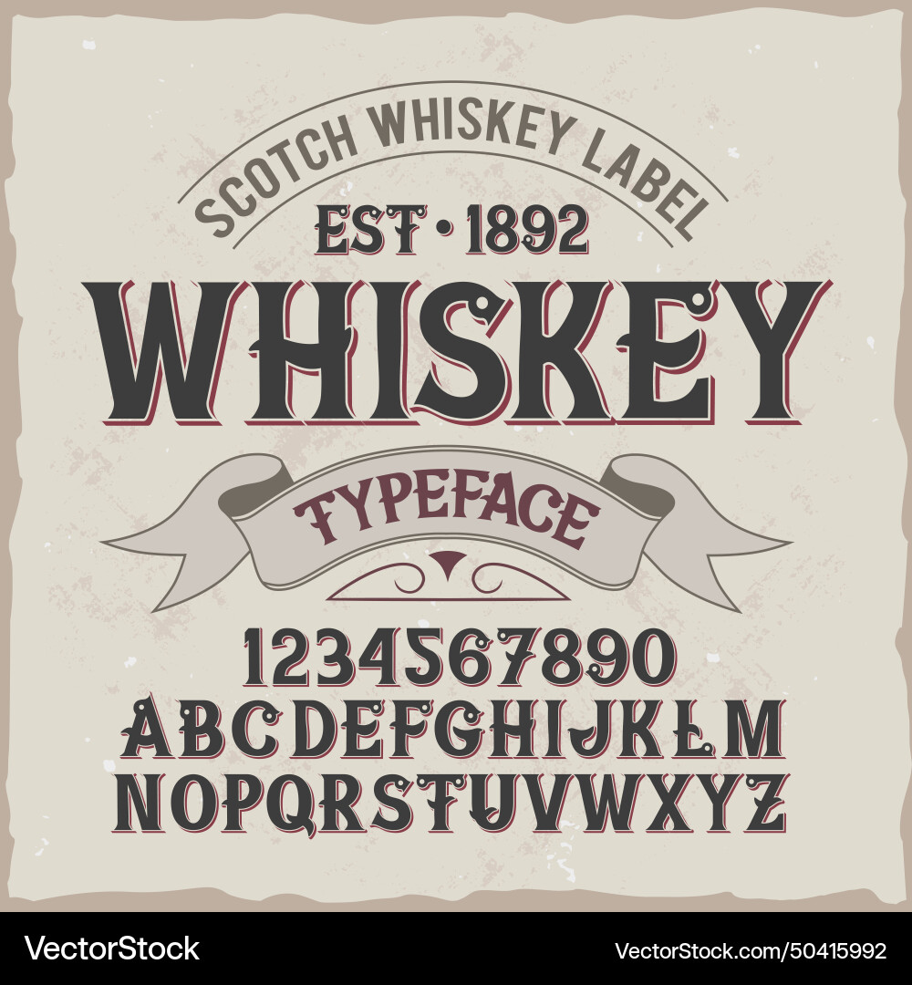 Good handcrafted font for any label design Vector Image