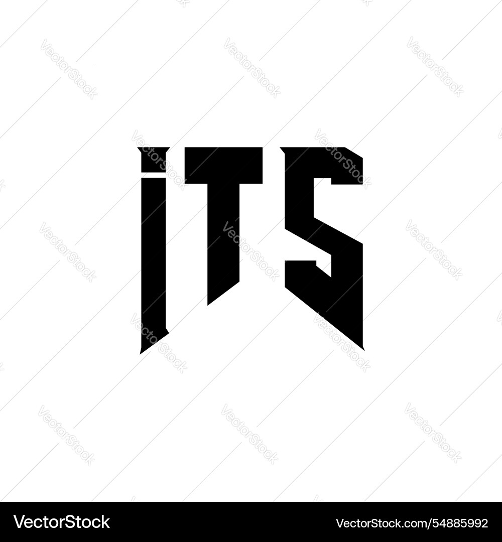 Its letter logo design for technology company Vector Image