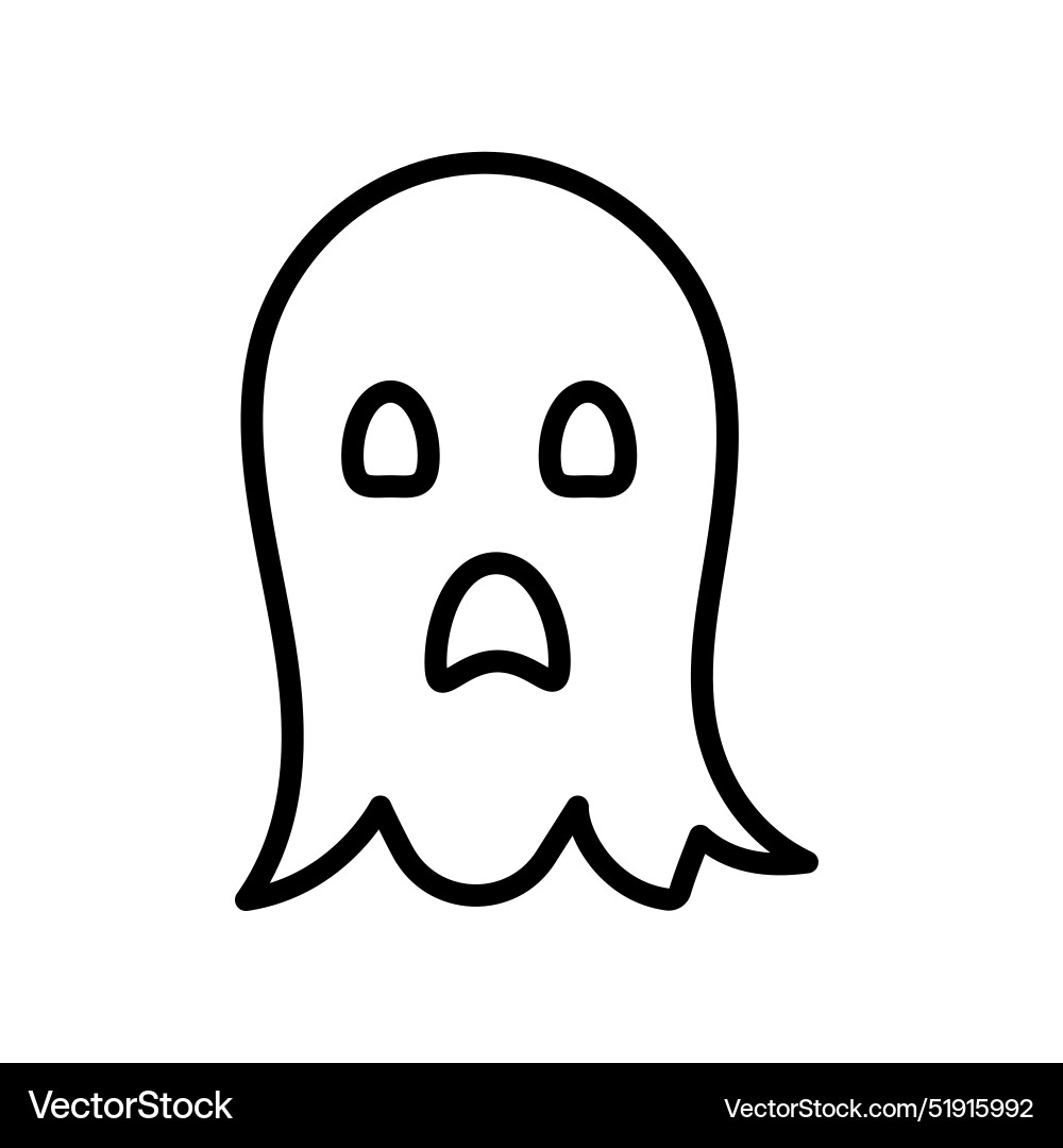 Scary ghost icon set spooky for halloween Vector Image