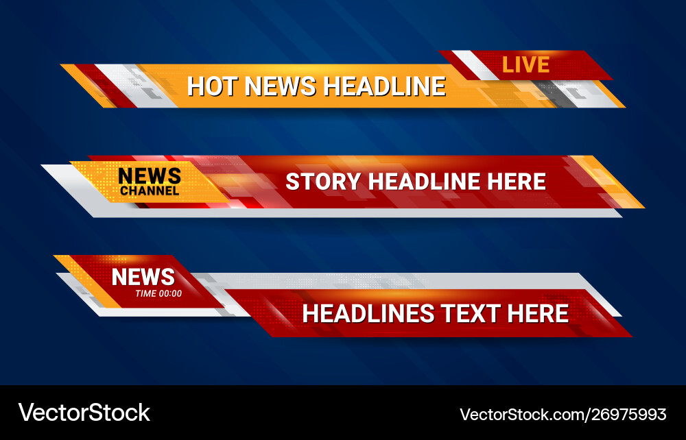 Hot news bar Royalty Free Vector Image - VectorStock