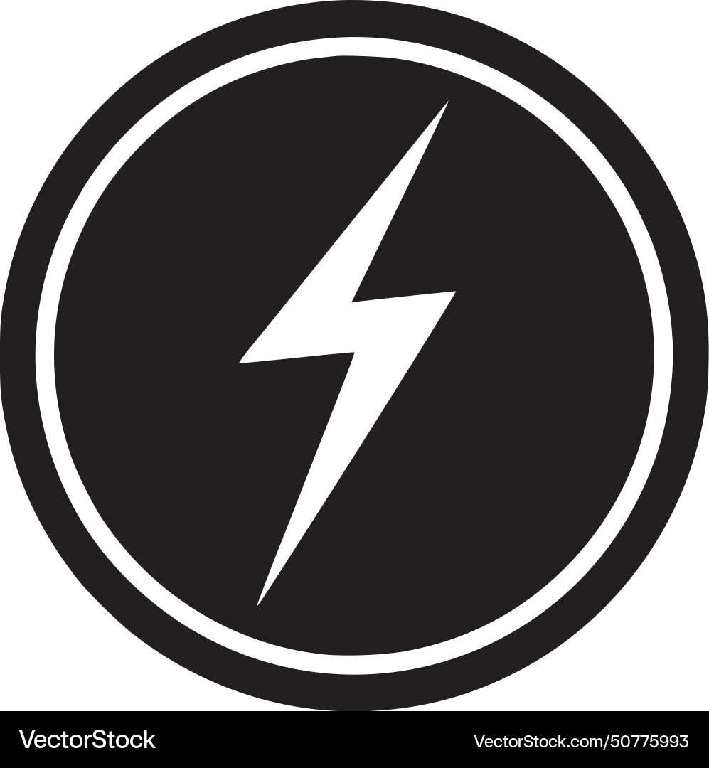 Lightning - high quality logo ideal for t-shirt Vector Image