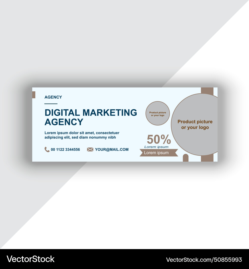 Marketing banner template Royalty Free Vector Image