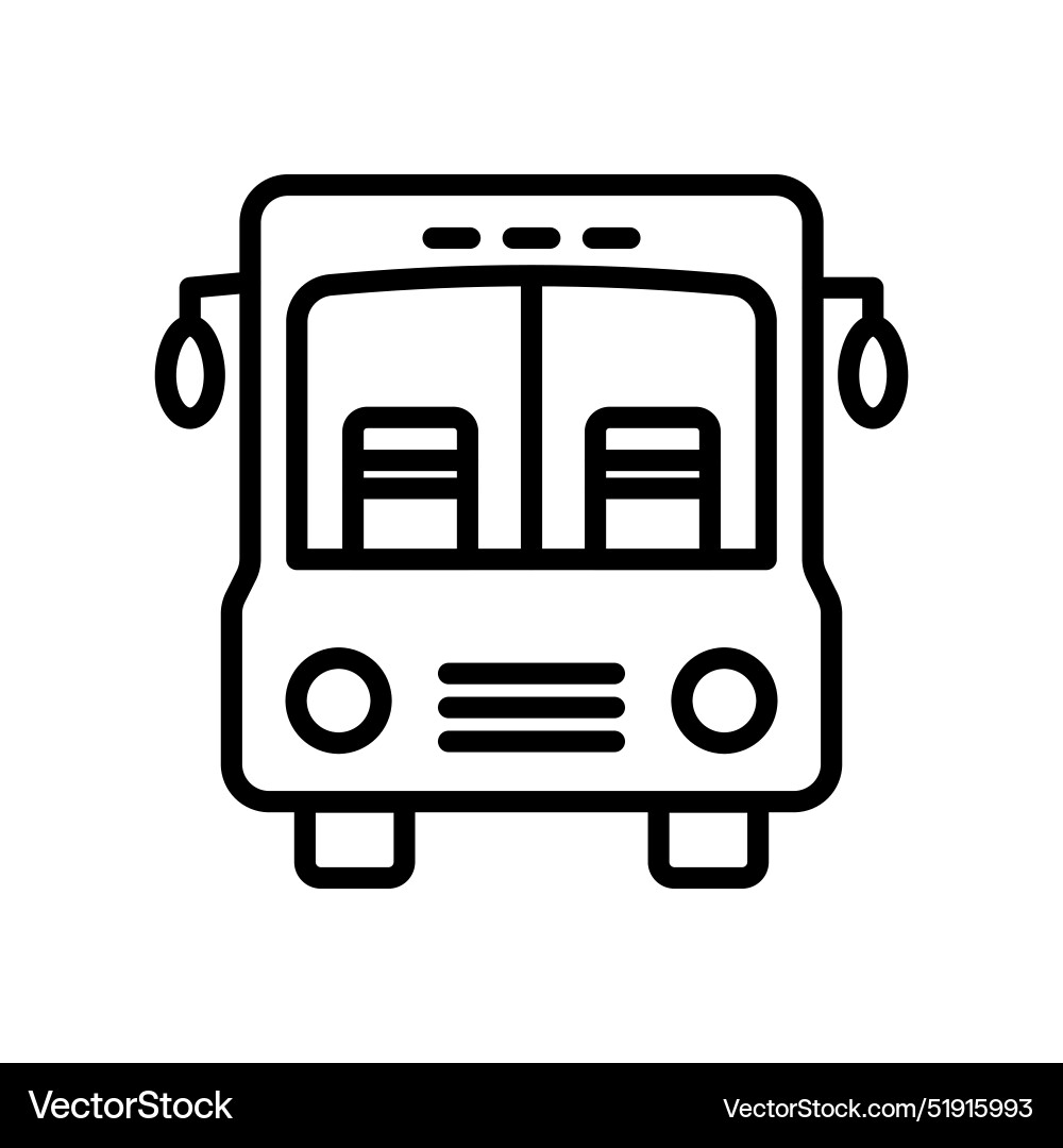 School bus icon set transportation for education Vector Image